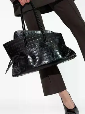 Attico Crocodile-effect Tote Bag