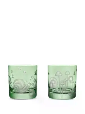 ARTEL Flights Of Fantasy Snail Mushroom Glass - Green