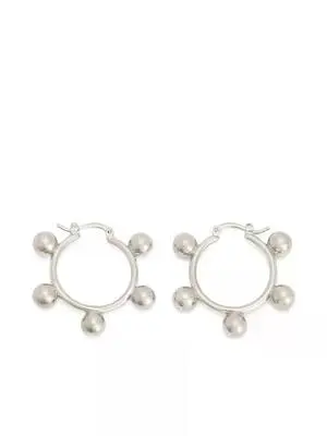 JIL SANDER Hoop Earrings - Silver