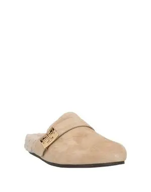 Tory Burch Leather Mules & Clogs - Beige