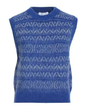 DANIELE FIESOLI Wool Sleeveless Sweater - Blue
