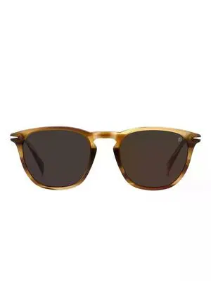 DB EYEWEAR BY DAVID BECKHAM Square-frame Sunglasses - Brown