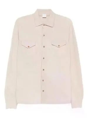 Eleventy Button-fastening Pocket Shirt - Neutrals