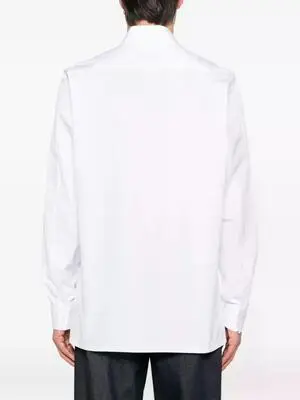 Givenchy Logo-embroidered Cotton Shirt - White