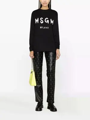 MSGM Logo-print Cotton T-shirt