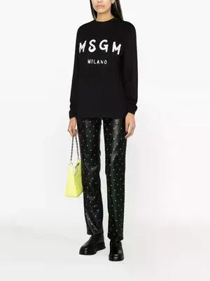 MSGM Logo-print Cotton T-shirt
