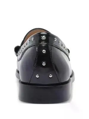 STUART WEITZMAN Tassel Studded Loafers - Black