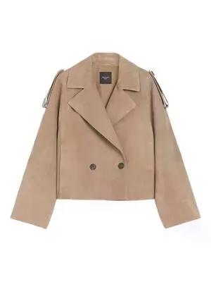 Max Mara Double-breasted Suede Jacket