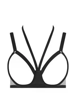 MAISON CLOSE Pure Tentation Harness Bra - Black
