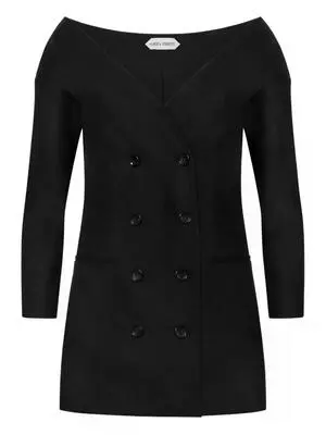 Alberta Ferretti Virgin-wool Blend Double-breasted Top