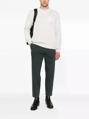 Eleventy Snowflake-embroidered Sweater