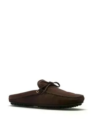 Car Shoe Lace-up Suede Slippers