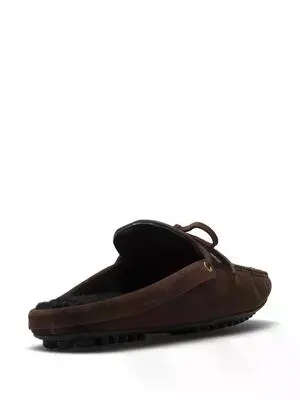 Car Shoe Lace-up Suede Slippers