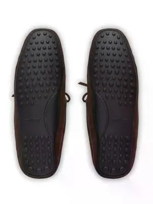 Car Shoe Lace-up Suede Slippers