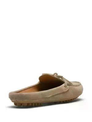 Car Shoe Almond-toe Suede Driving Slippers