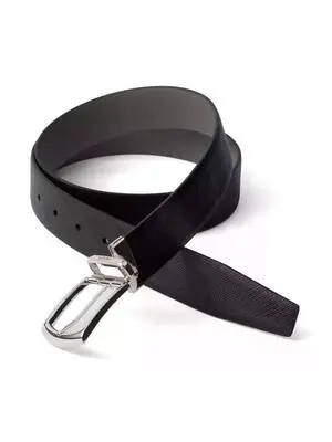 Prada Reversible Saffiano Leather Belt - Black