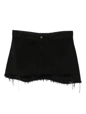 Balenciaga Frayed Mini Skirt