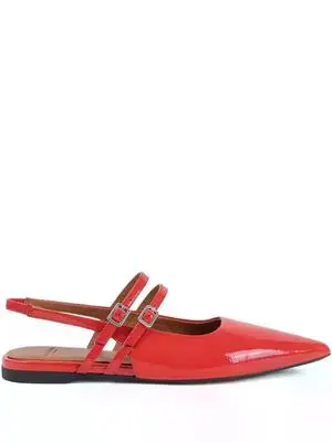 VAGABOND SHOEMAKERS Hermine Patent Leather Slingback Ballet Flats - Red