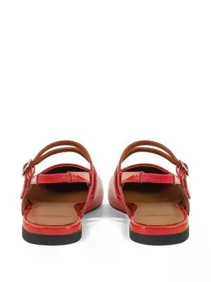 VAGABOND SHOEMAKERS Hermine Patent Leather Slingback Ballet Flats - Red