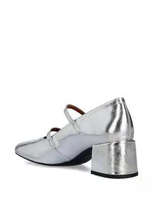 VAGABOND SHOEMAKERS Adison Double-buckle Metallic Leather Pumps