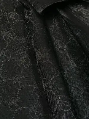 Moschino Lamé Logo-jacquard Scarf