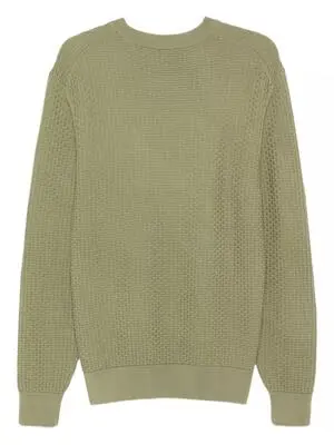 BOSS Waffle-knit Crew-neck Sweatshirt