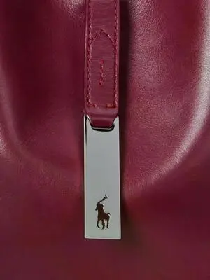 Polo Ralph Lauren Polo Id Curved Leather Bag - Red