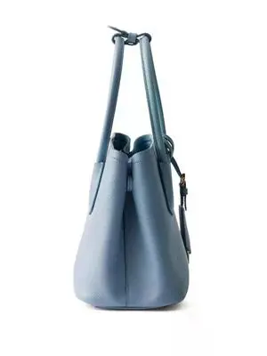 Prada Small Double Tote Bag - Blue