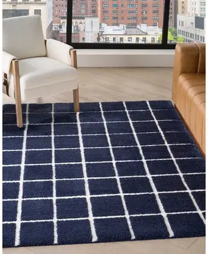 Dkny West End Ave Wte01 Area Rug, 3'9 X 5'9 - Navy/ivory