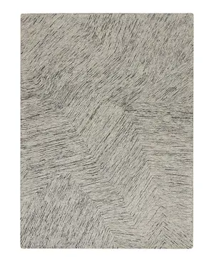 Dkny Pure Angles Ang01 Area Rug, 3'7 X 5'7 Grey