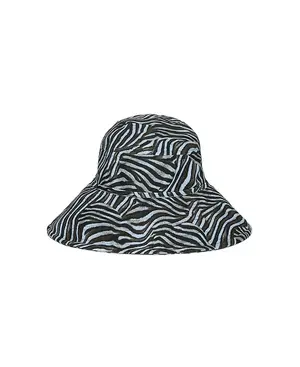 WATSKIN Sienna Wide Brim Hat - Blue Leopard