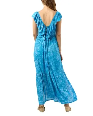 Tiare Hawaii Noah Ruffled Maxi Dress