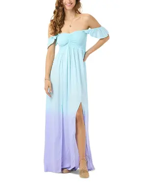 Tiare Hawaii Hollie Ombre Dress - Aqua Lavender Ombre