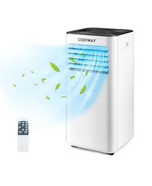 COSTWAY Portable Air Conditioner 10000 Btu Evaporative Air Cooler Dehumidifier - White