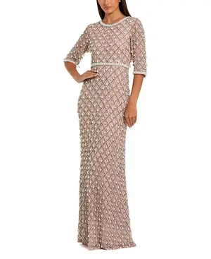 Women's 3/4 Sleeve Maxi Dress