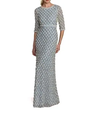 Women's 3/4 Sleeve Maxi Dress
