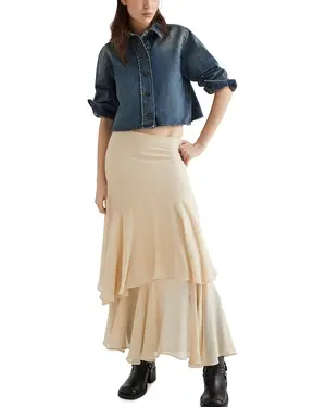 Marella Ferito Silk Skirt