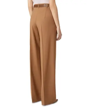 Max Mara Bergamo Belted Wool Pants