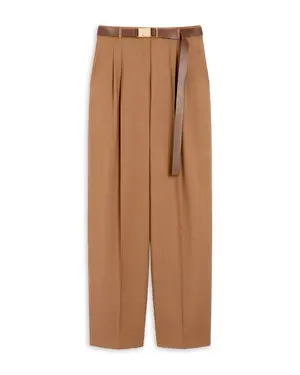 Max Mara Bergamo Belted Wool Pants