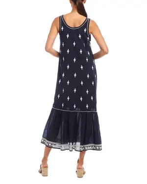 Karen Kane Embroidered Midi Dress