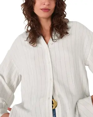 Whistles Stripe Long Sleeve Blouse