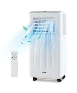 COSTWAY 8000 Btu Portable 3-in-1 Freestanding Air Conditioner With Dehumidifier 5000 Btu - White