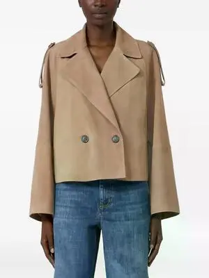 Max Mara Double-breasted Suede Jacket