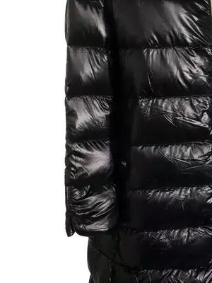 Herno Quilted High-neck Oversized Coat - Black