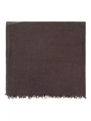 Rick Owens Frayed Scarf - Brown