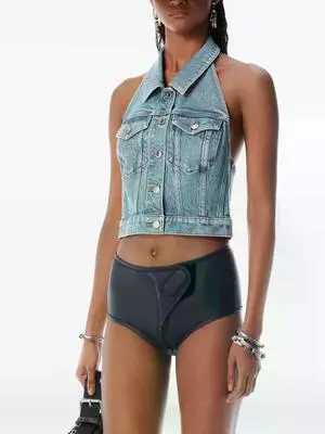 Alexander Wang Halterneck Denim Vest