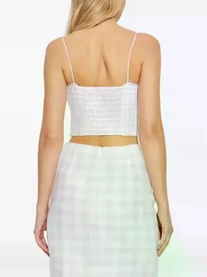 LoveShackFancy Amorana Gingham-check Top