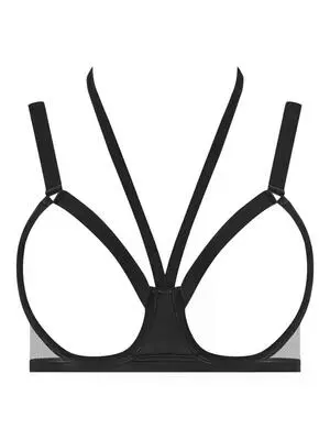 MAISON CLOSE Pure Tentation Harness Bra - Black