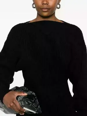 Rick Owens Ribbed Wool Jumper - Black