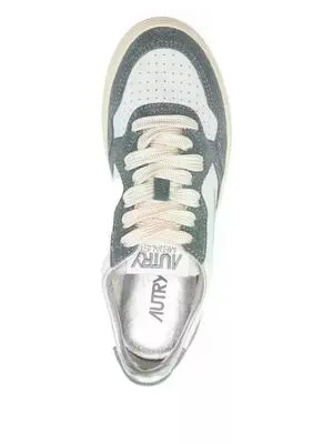 AUTRY Medalist Leather And Suede Sneakers - White